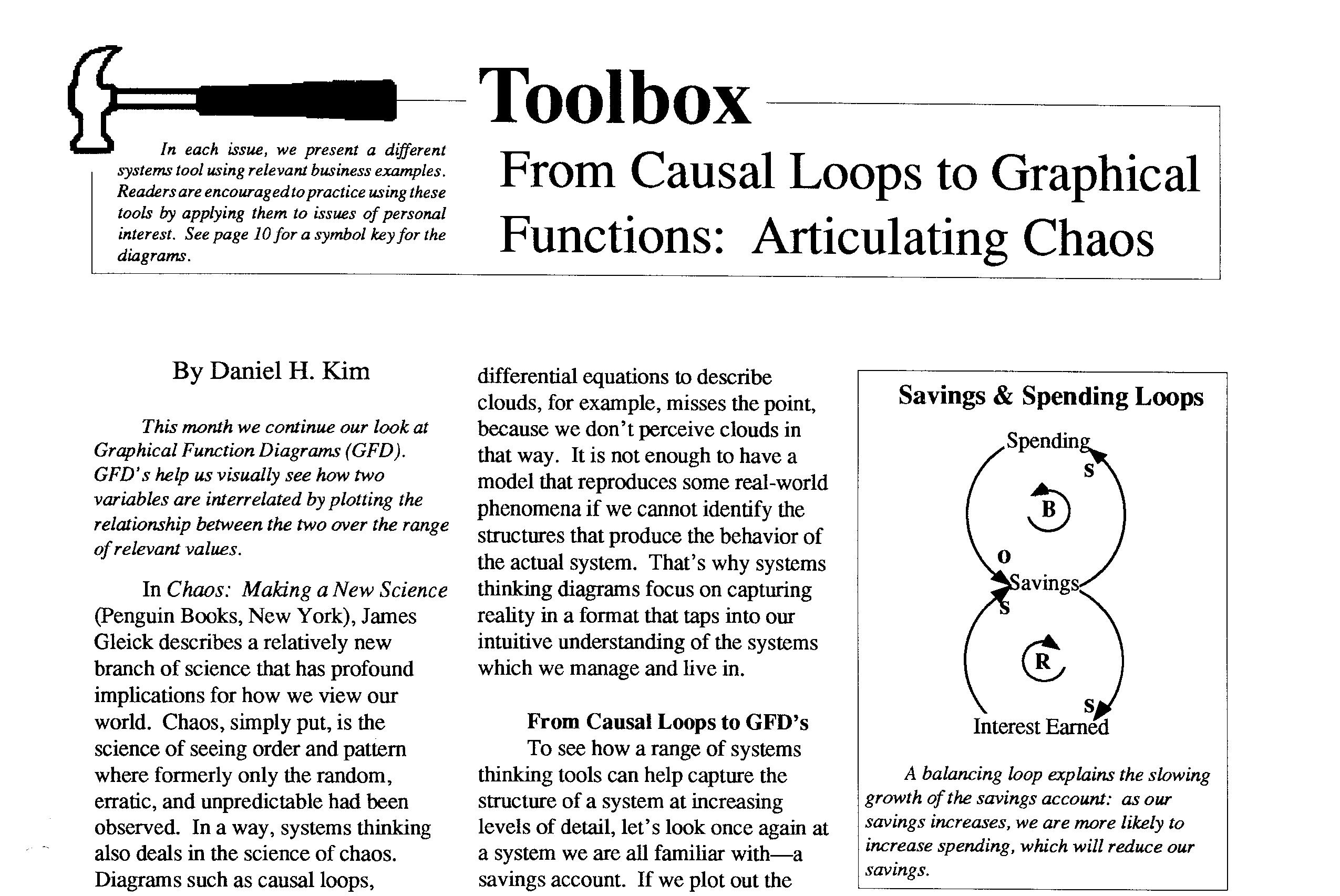 The Systems Thinker From Causal Loops To Graphical Functions